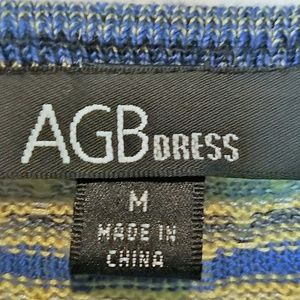 AGB | Dresses | Agb Green And Blue Dress Size Medium | Poshmark
